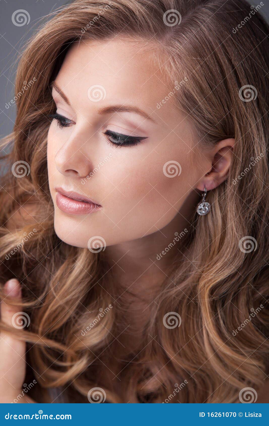 Beautiful Model with Stylish Hair Stock Photo - Image of human, face ...