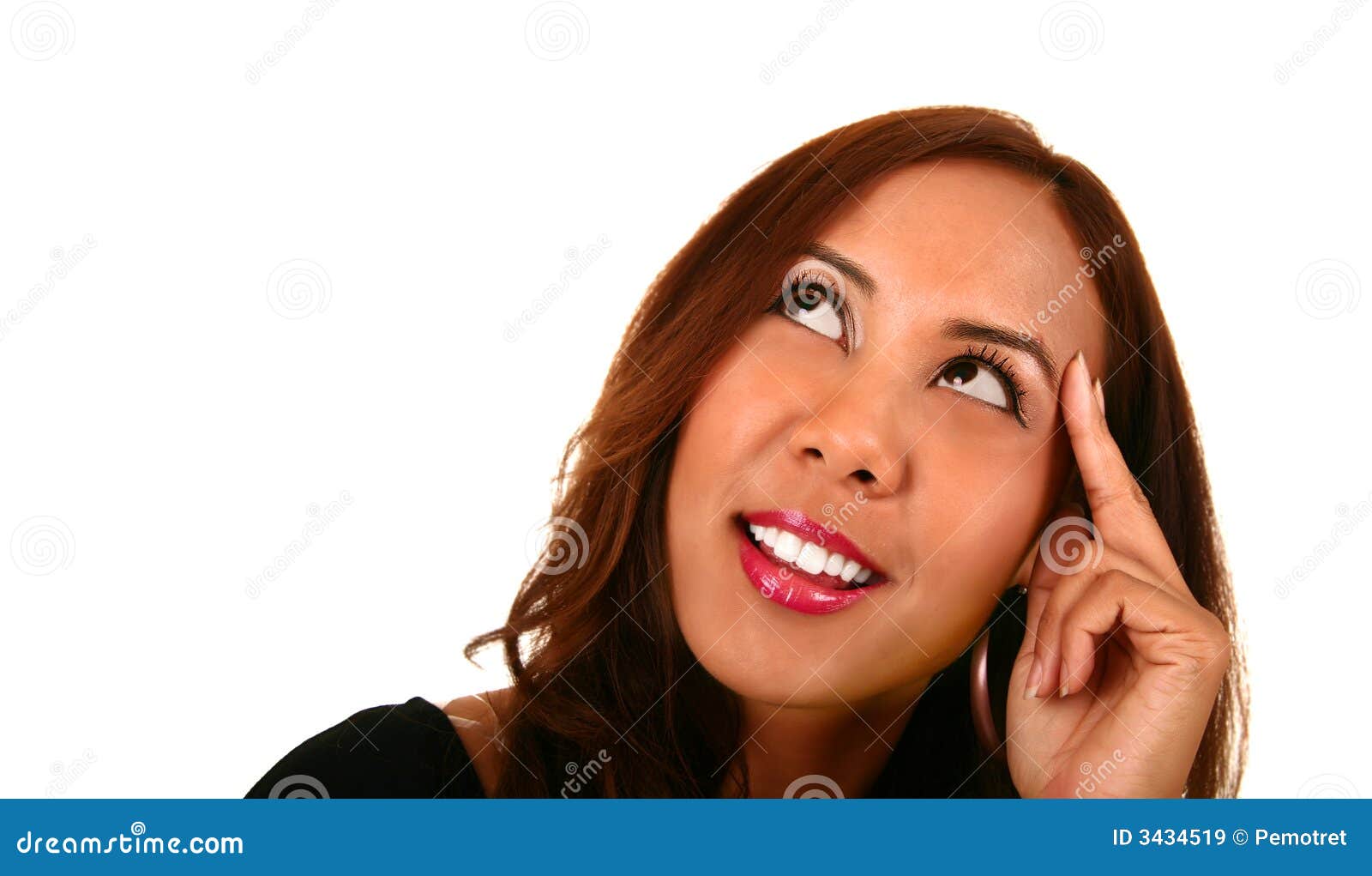 Beautiful Model Thinking 2 stock image. Image of youth - 3434519