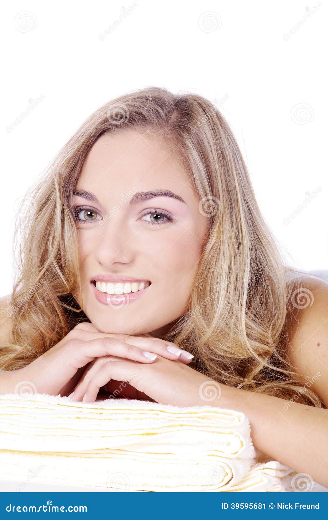 Beautiful Model with a Towel Stock Image - Image of orchid, attractive ...