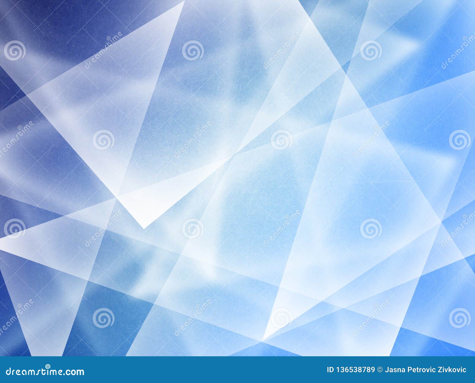 Modern Abstract Blue Transparent Crystal Pattern Background Template ...
