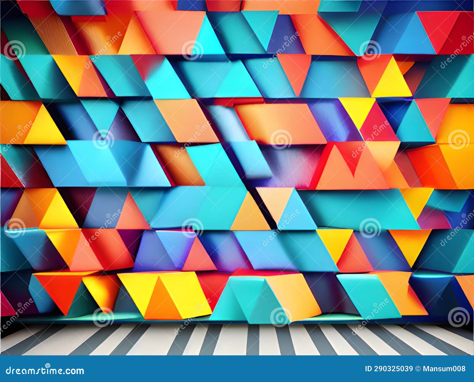 Beautiful Modern Abstract Interior Background Stock Illustration ...
