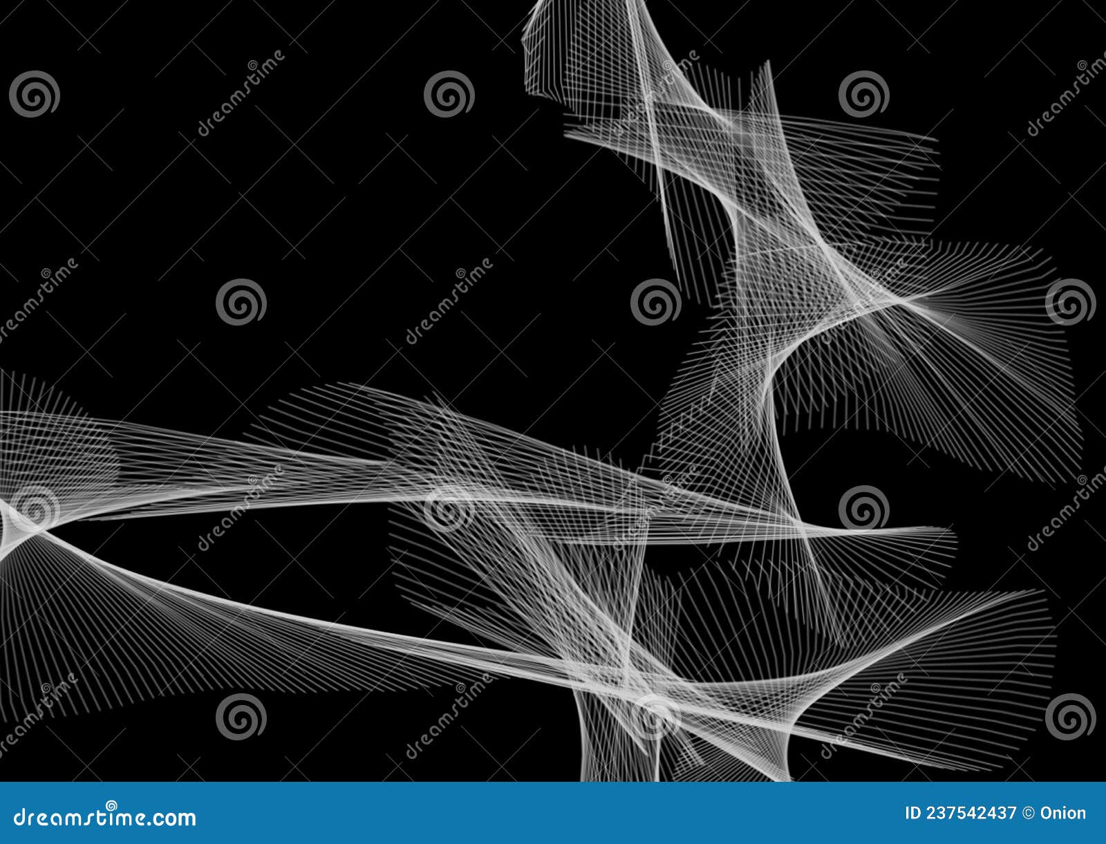 Abstract Lines Pattern on a Black Background Stock Illustration ...