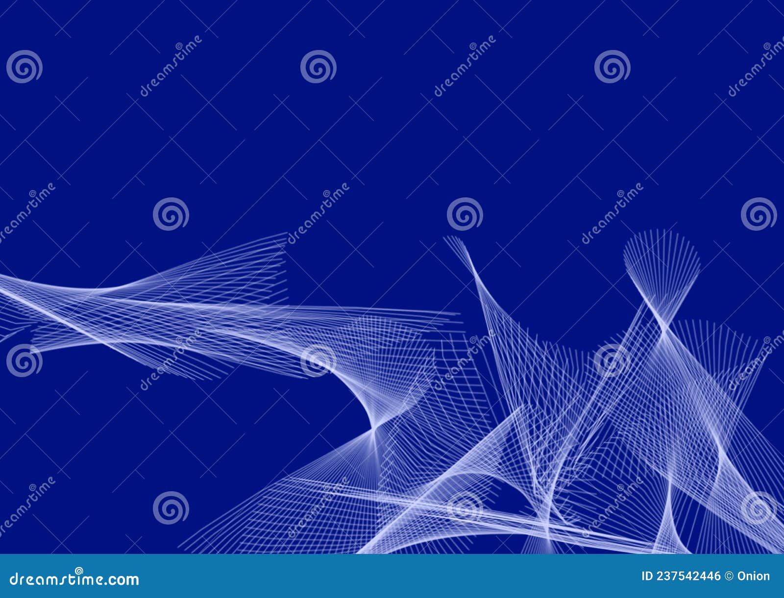Abstract Lines Pattern on a Blue Background Stock Illustration ...