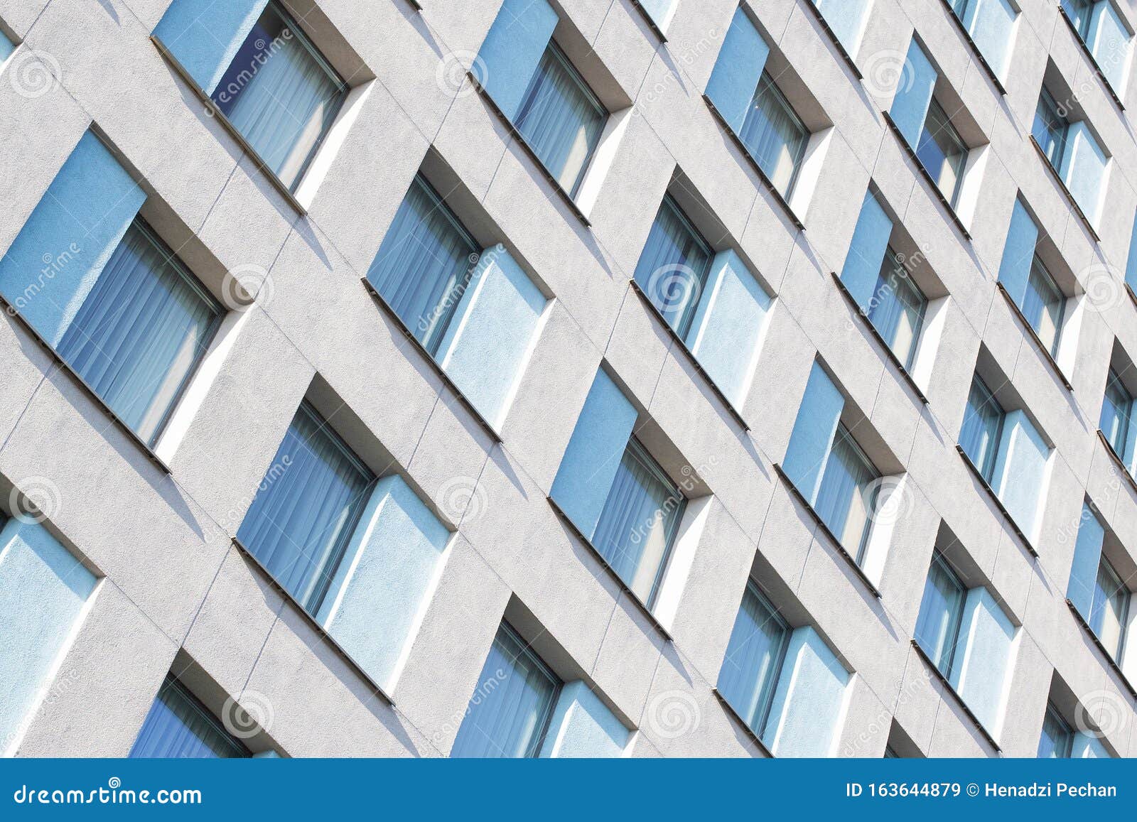 Beautiful Modern Building with Windows for the Background, Copy Space ...