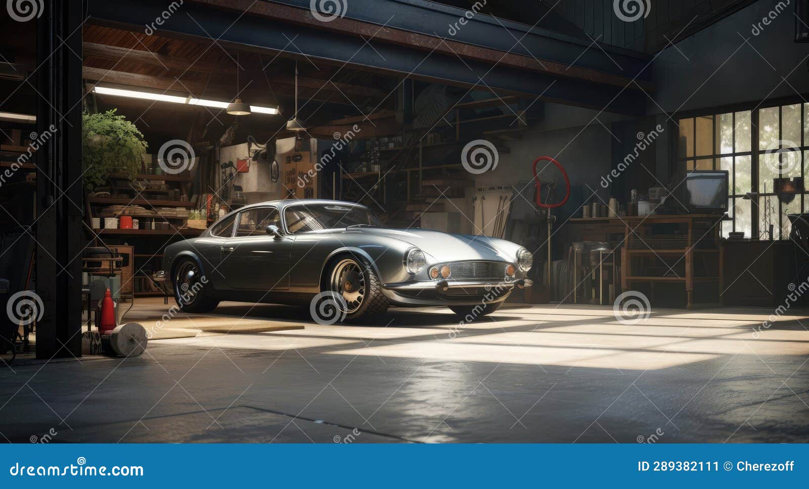 Beautiful Modern Car in the Interior Stock Image - Image of technology ...