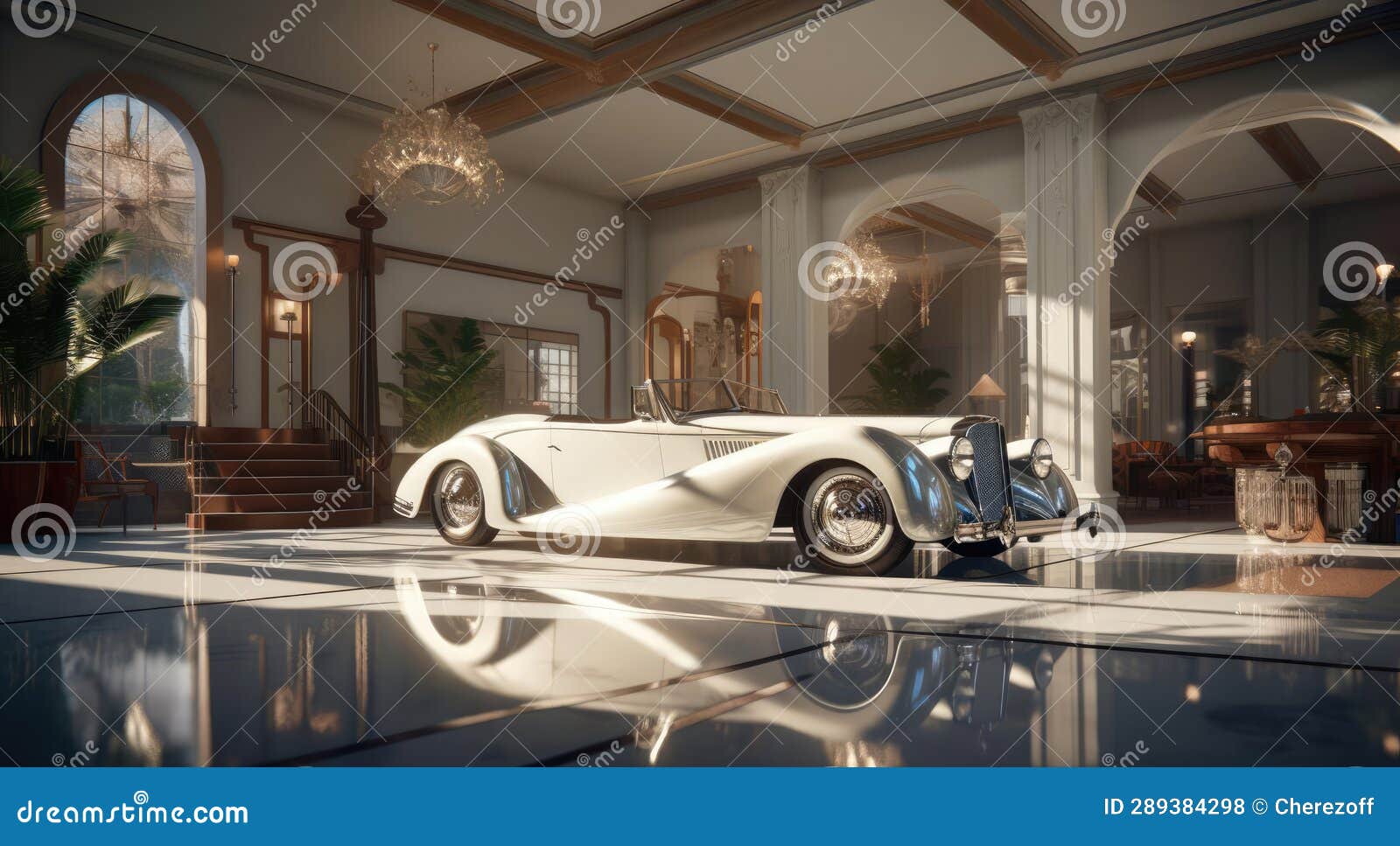 Beautiful Modern Car in the Interior Stock Photo - Image of inside ...