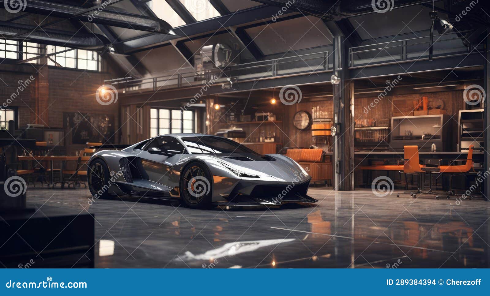 Beautiful Modern Car in the Interior Stock Photo - Image of fashion ...