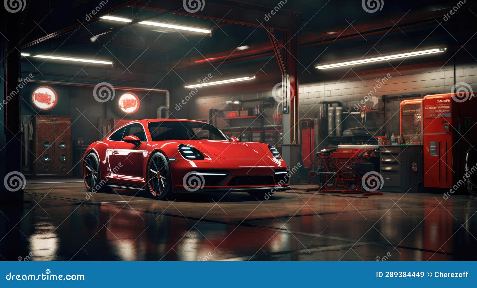 Beautiful Modern Car in the Interior Stock Image - Image of inside ...