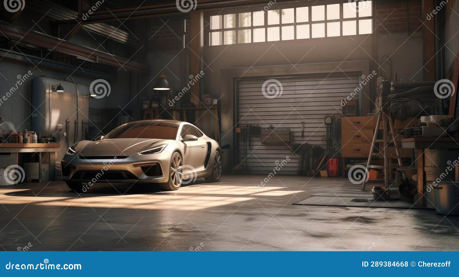 Beautiful Modern Car in the Interior Stock Photo - Image of view ...