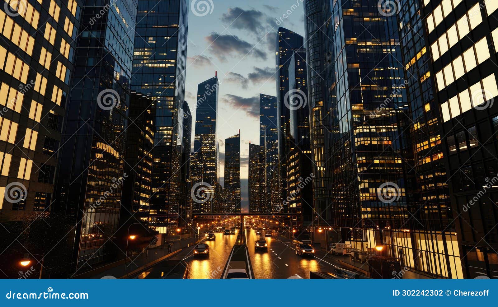 Beautiful modern city stock photo. Image of beautiful - 302242302