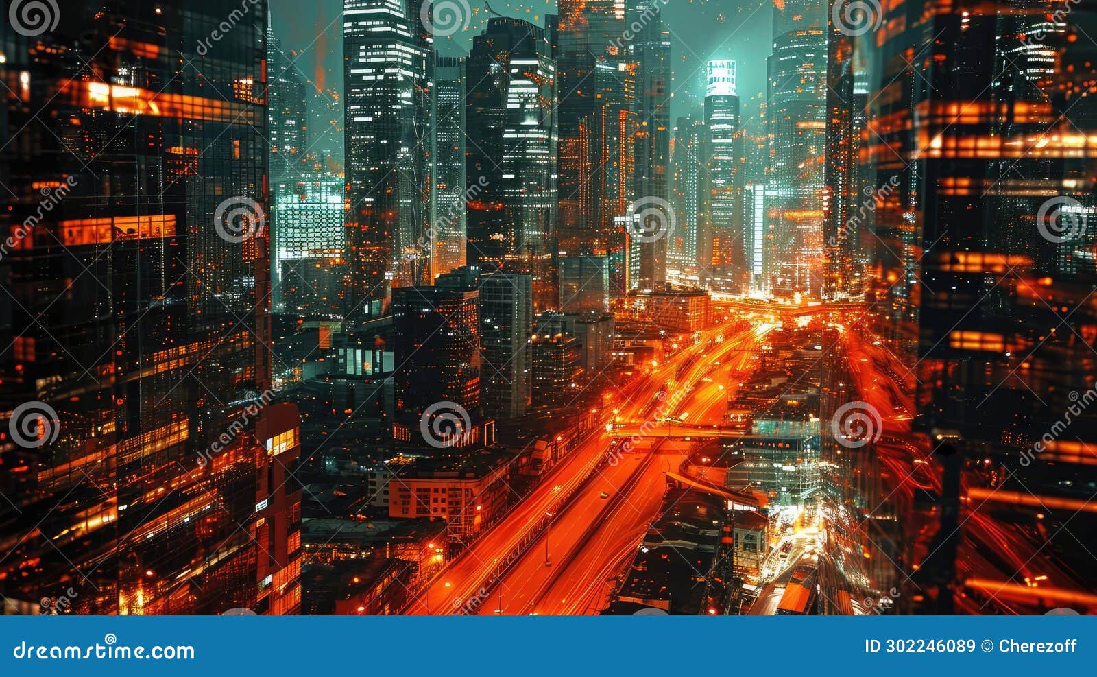 Beautiful modern city stock illustration. Illustration of scenic ...