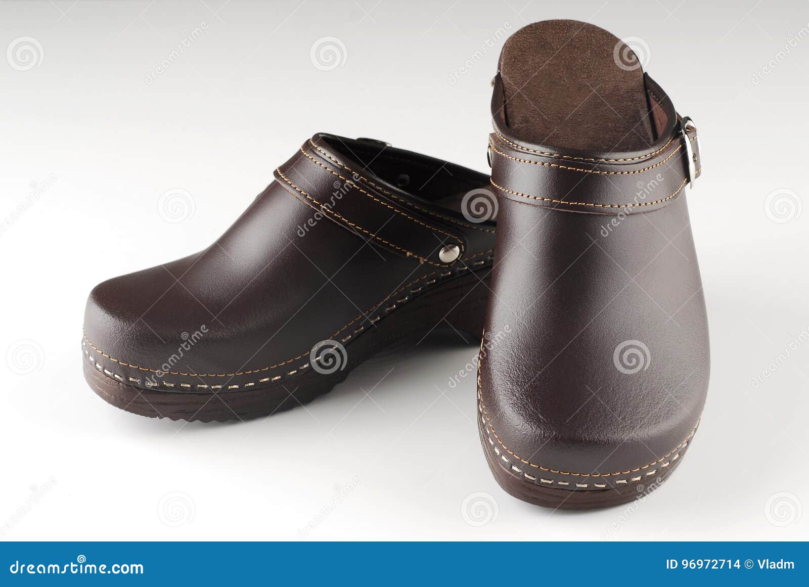 Beautiful modern clogs stock photo. Image of shoe, wear - 96972714