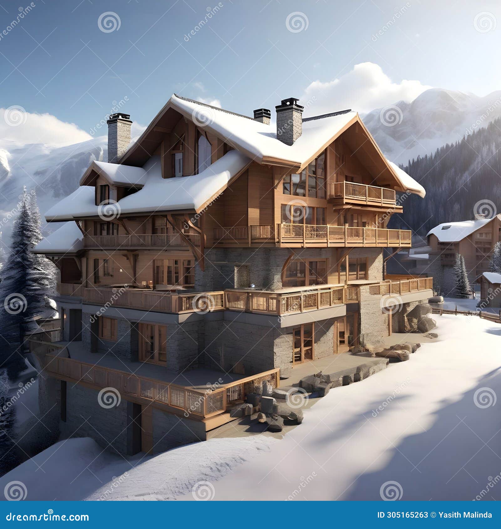 Beautiful Modern Cozy Building Design Stock Image - Image of cozy ...