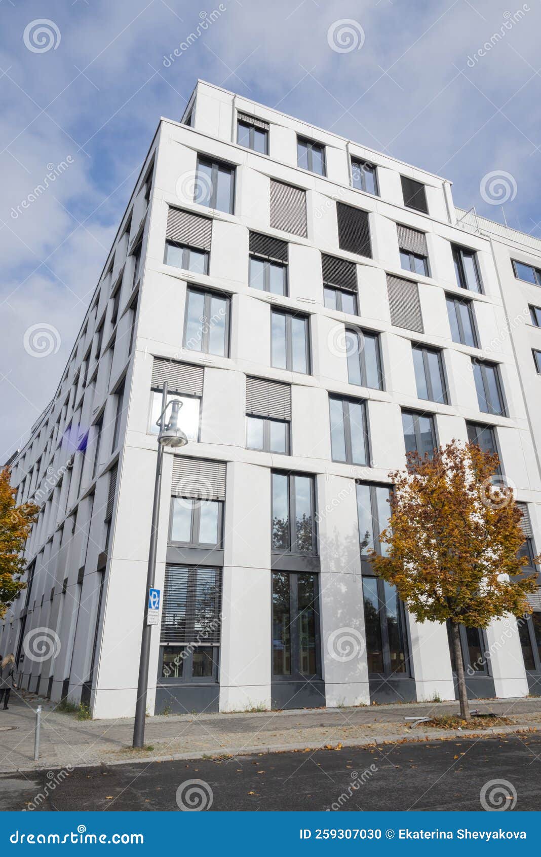 Beautiful Modern Design of a Residential Building with Windows ...