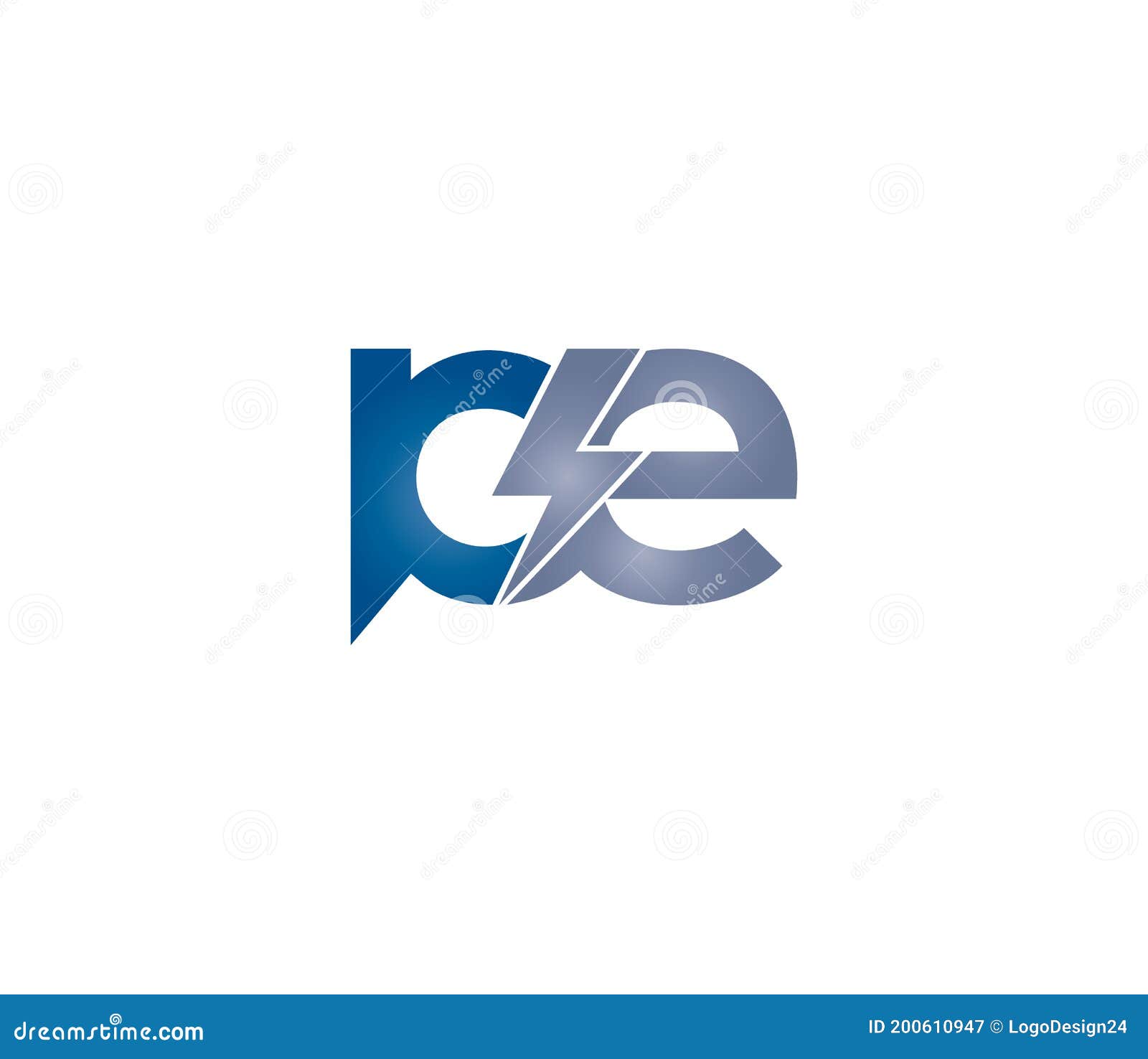 PE Alphabet Electric Logo Design Concept Stock Vector - Illustration of ...