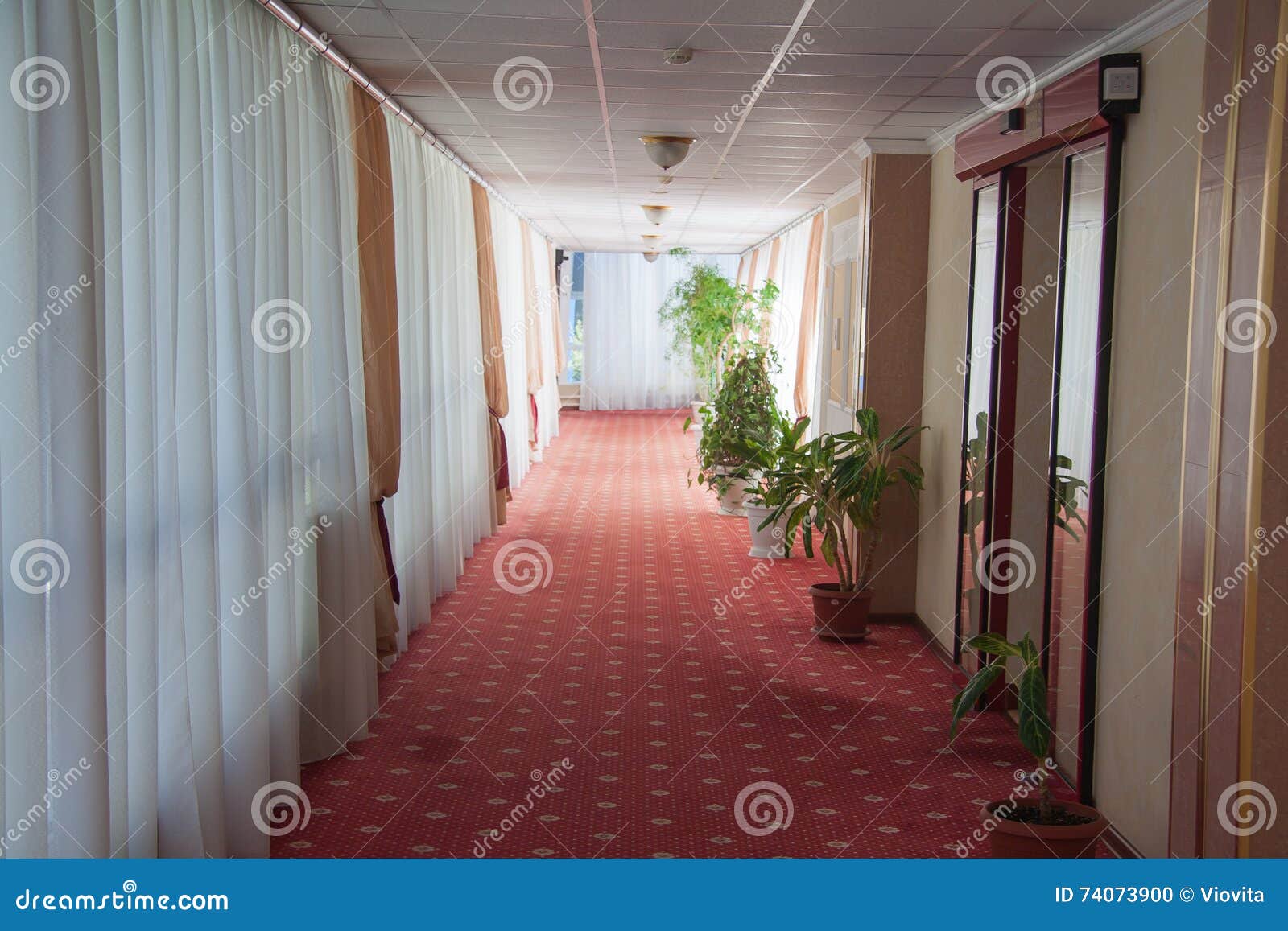 A Beautiful Modern Hotel Interior Stock Photo - Image of table, indoors ...