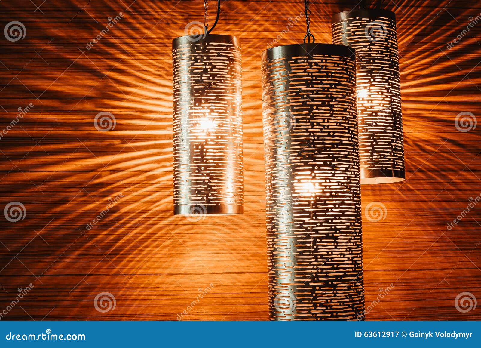 Beautiful modern lamps stock image. Image of electricity - 63612917