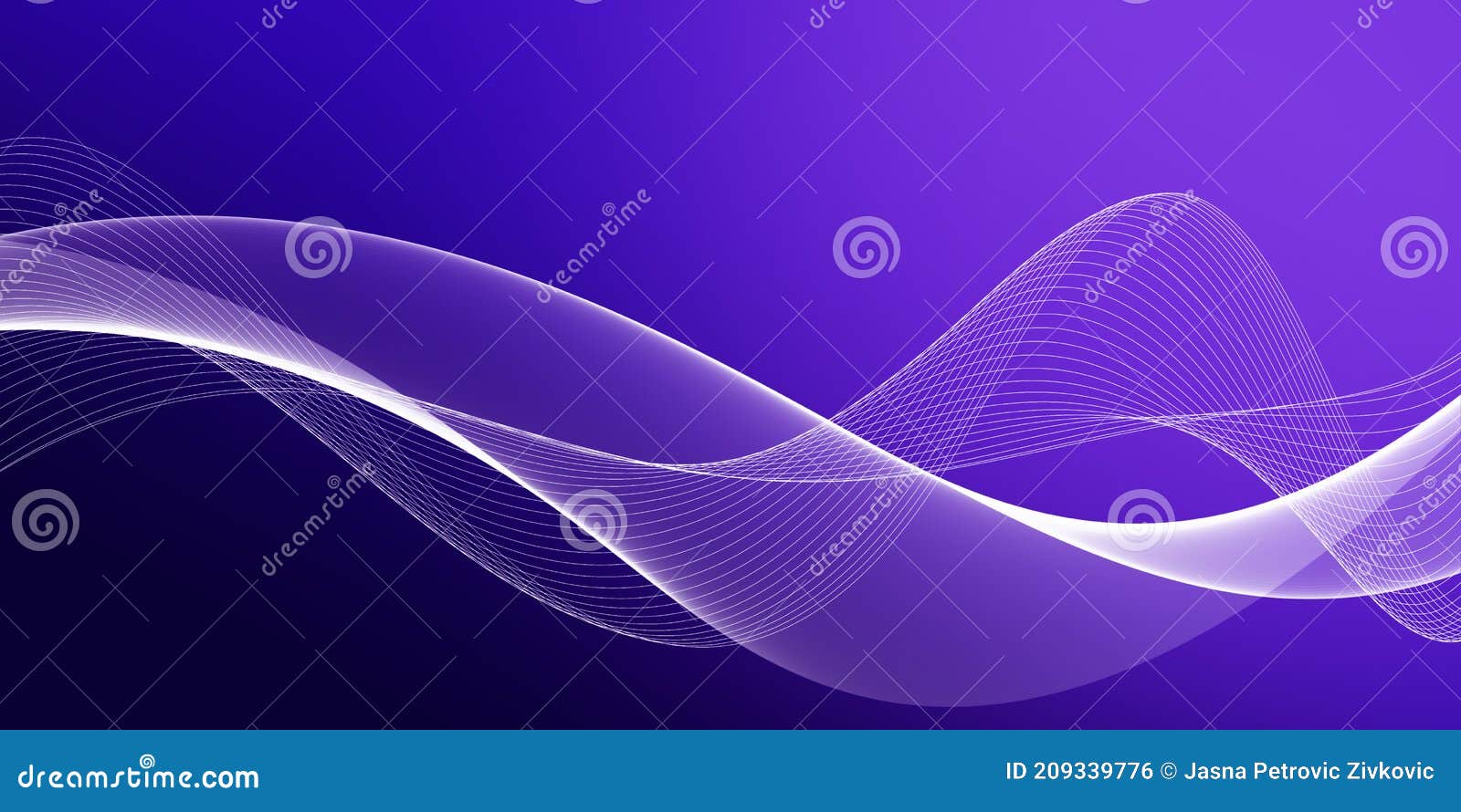 Modern Light Blue Wave Decorative Background Stock Illustration ...