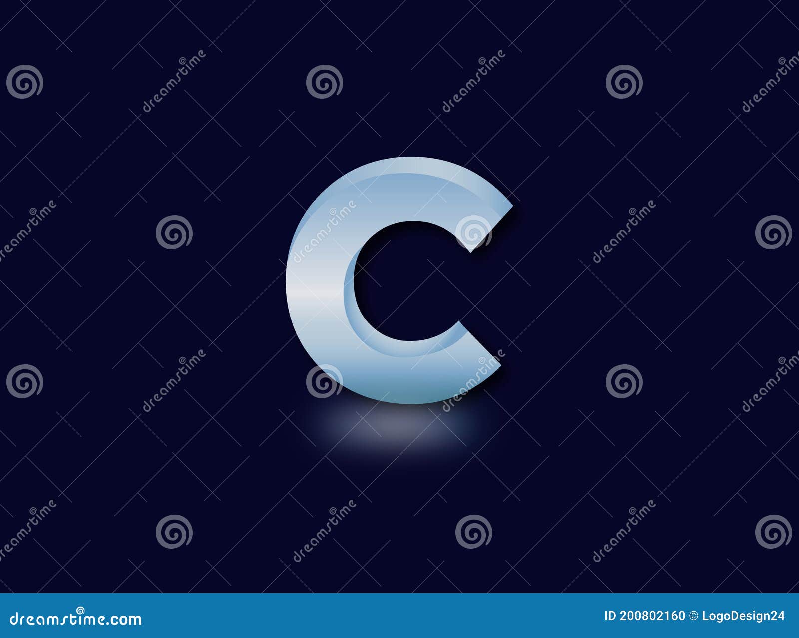 C Alphabet Modern Logo Design Concept Stock Vector - Illustration of ...