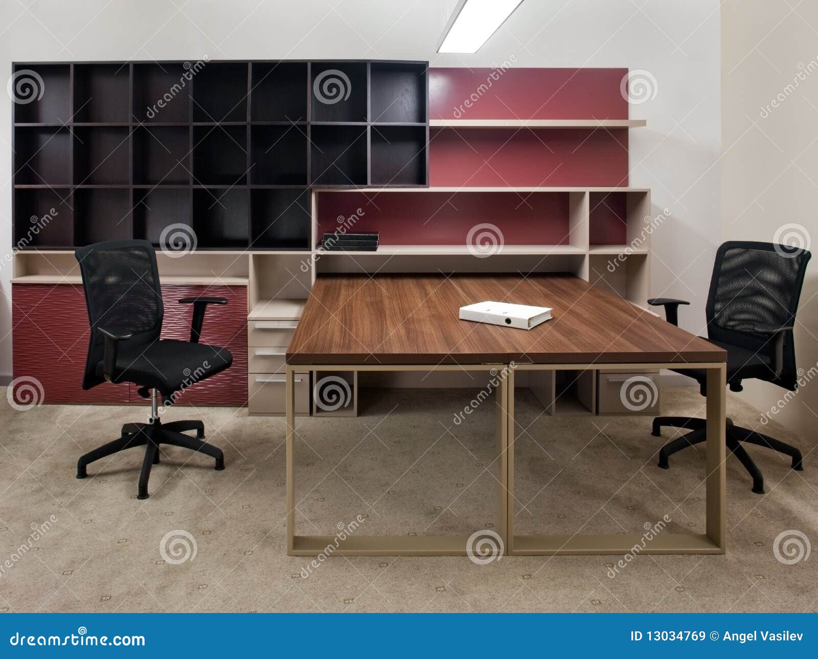 Beautiful and Modern Office Interior Design. Stock Image - Image of ...