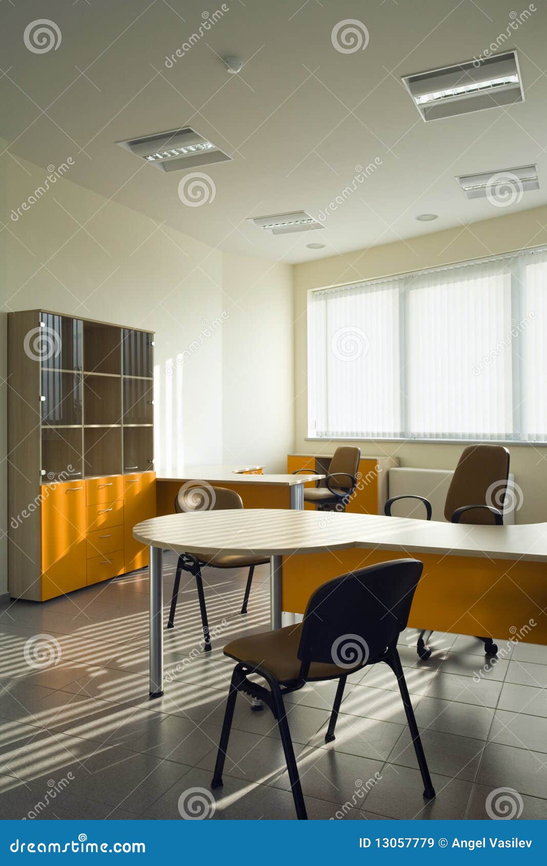 Beautiful and Modern Office Interior Design. Stock Image - Image of ...