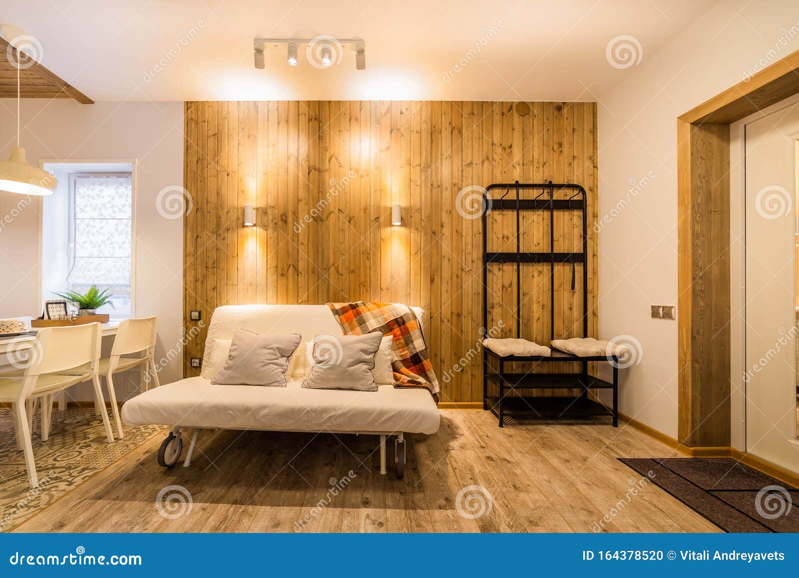 Beautiful Modern Studio Home Interior. New Design. Stock Photo - Image ...