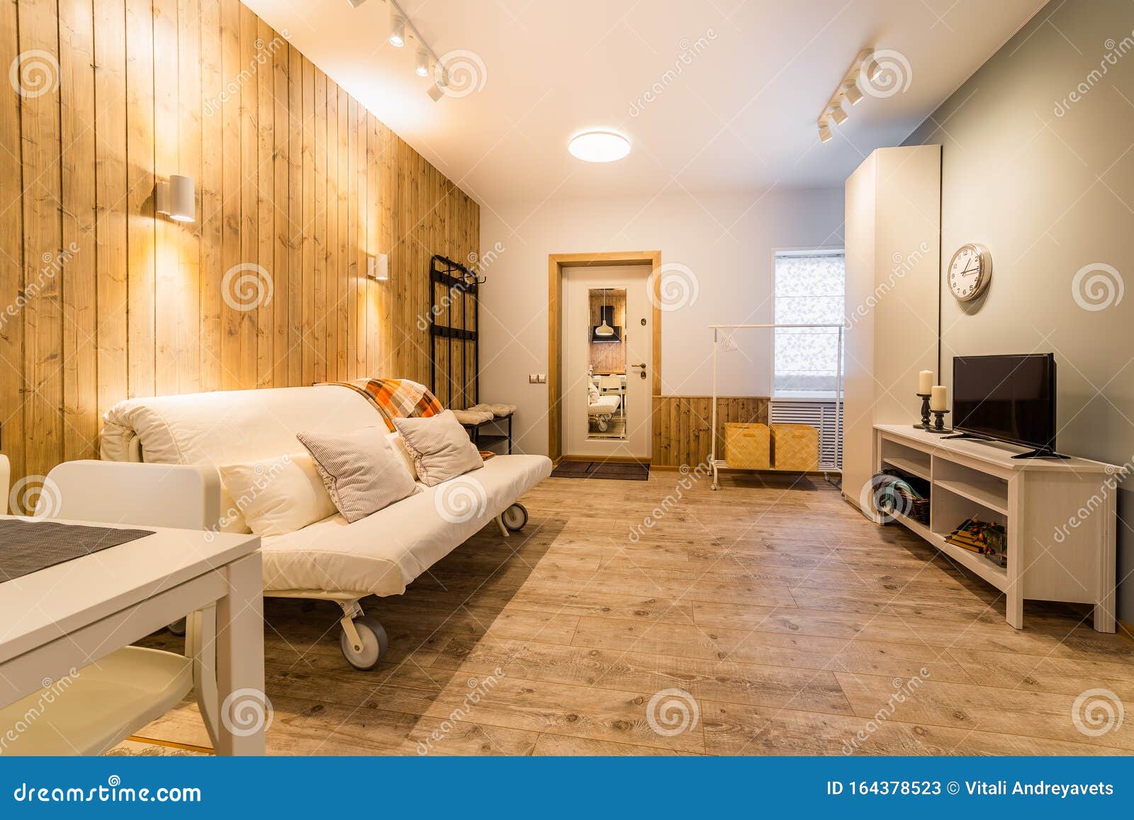 Beautiful Modern Studio Home Interior. New Design. Stock Image - Image ...