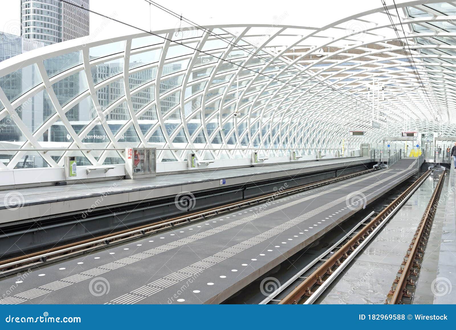 Beautiful and Modern Train Station Captured at Daylight in Crete ...