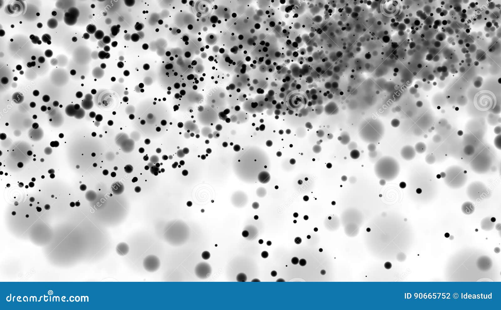 Beautiful Monochrome Bokeh Blurred Dots Background Defocused Lights ...