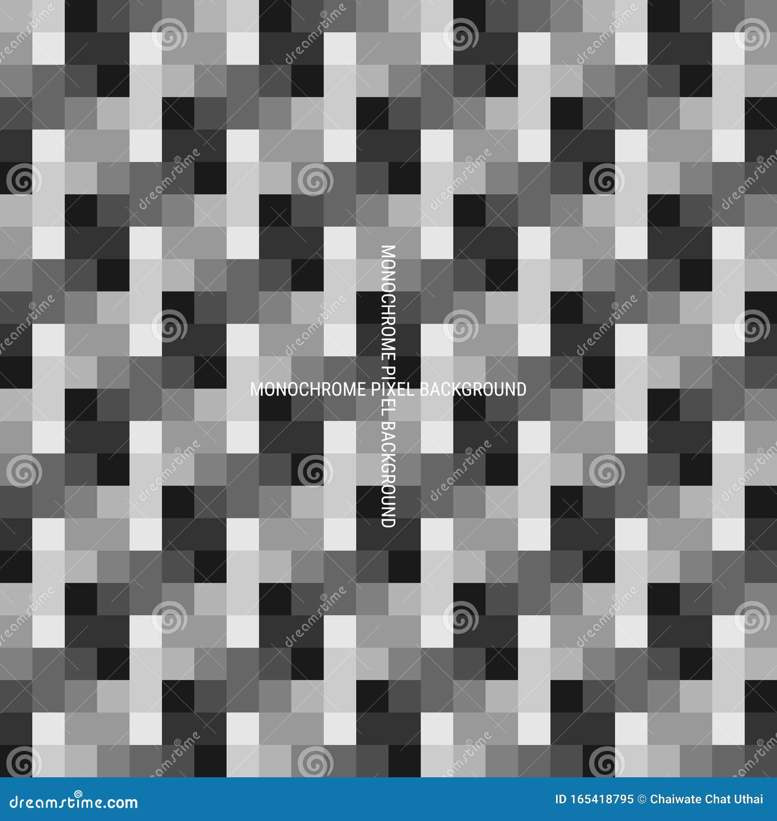 Beautiful Monochrome Pixel Background Vector Stock Vector ...