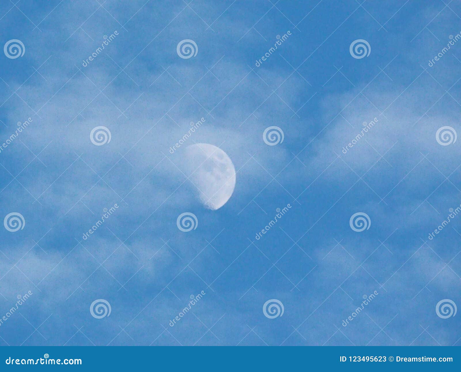 Beautiful Moon in the Clear Night Sky Stock Image - Image of moon ...