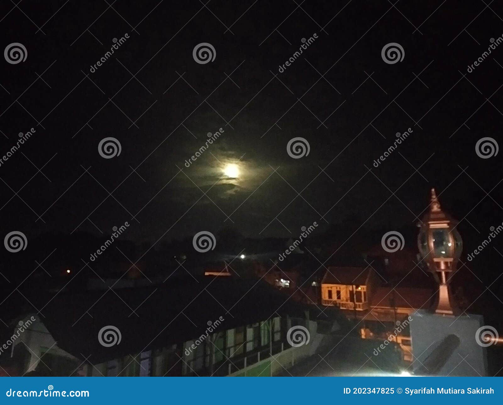 Beautiful moon night shine stock image. Image of shine - 202347825