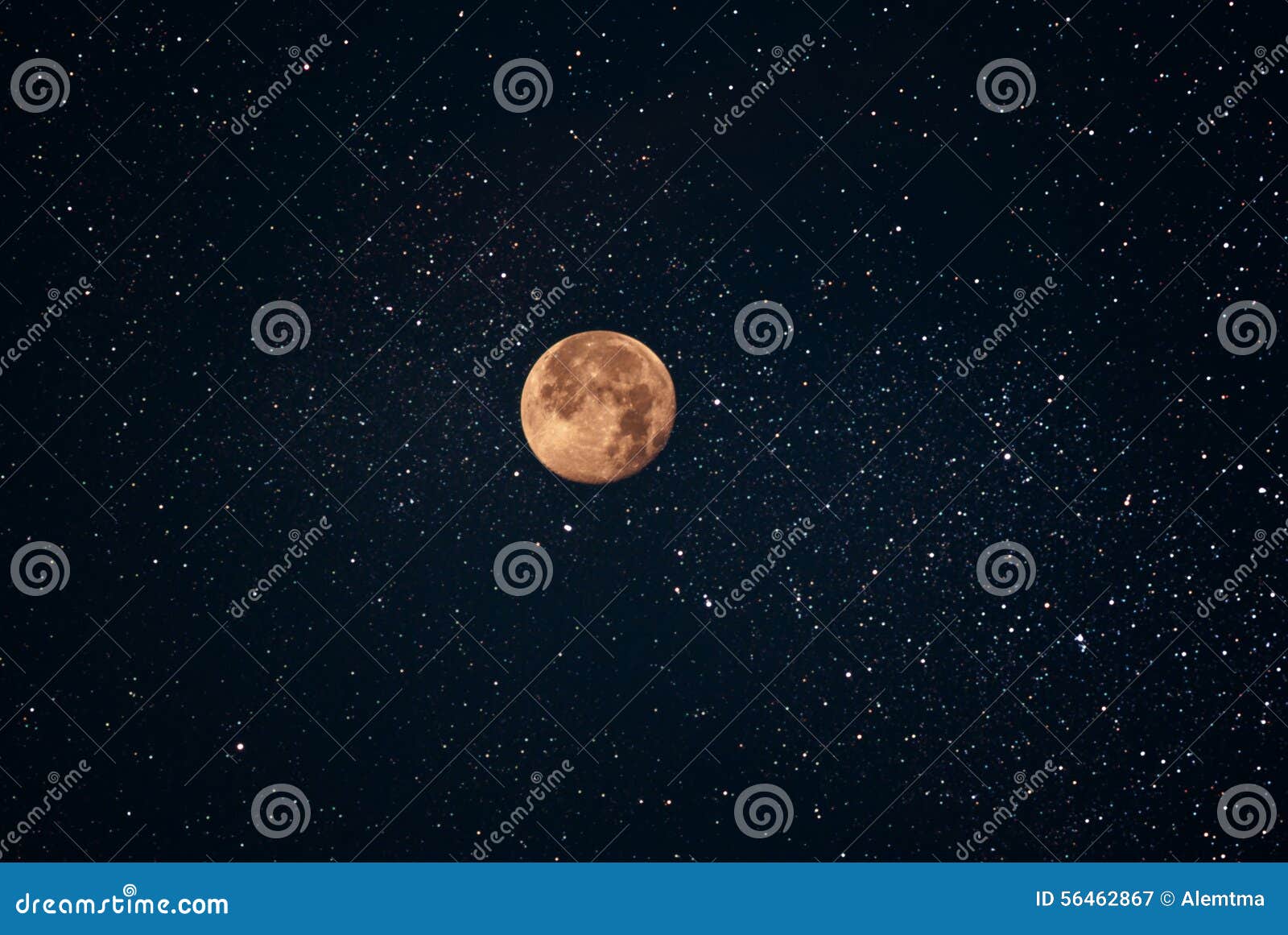 Beautiful Moon at Night Sky Stock Image - Image of circular, dark: 56462867
