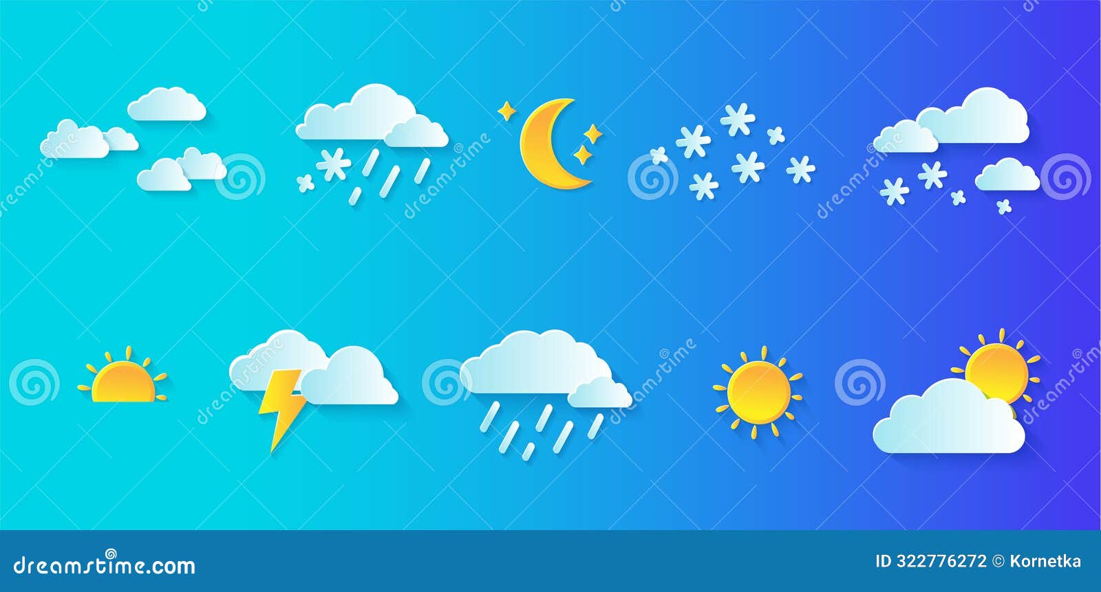 A Beautiful Moon. Wind and Clouds. the Sun and Moonlight. Snow and Rain ...