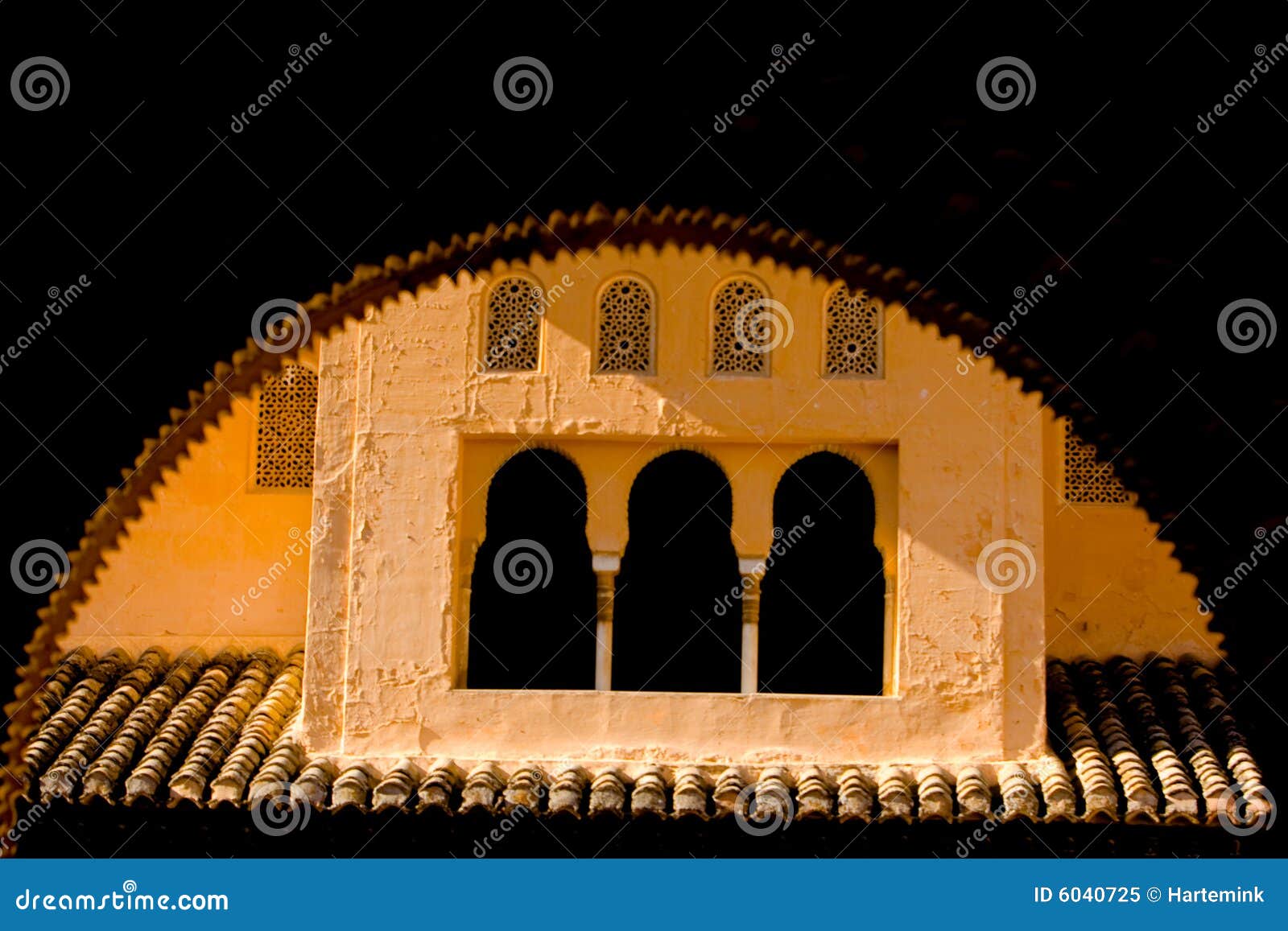 Beautiful Moorish Style Roof and Window Stock Image - Image of culture ...