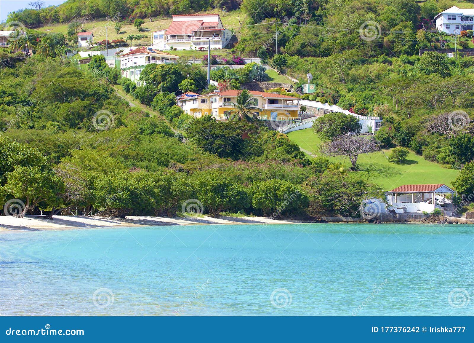 Morne Rouge Beach in Grenada, Caribbean Editorial Photography - Image ...