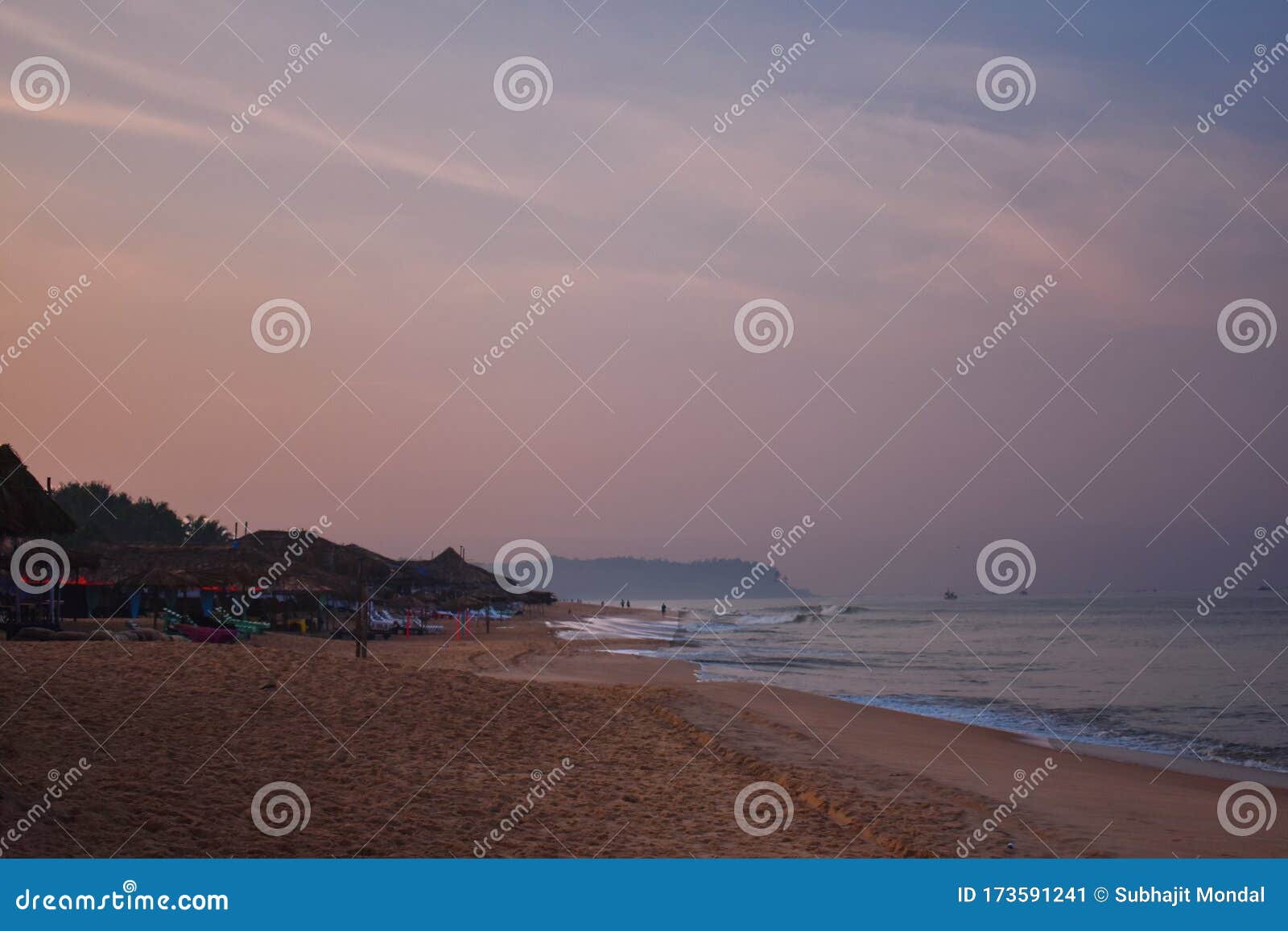 A Beautiful Morning in the Beach in Goa Stock Image - Image of beach ...