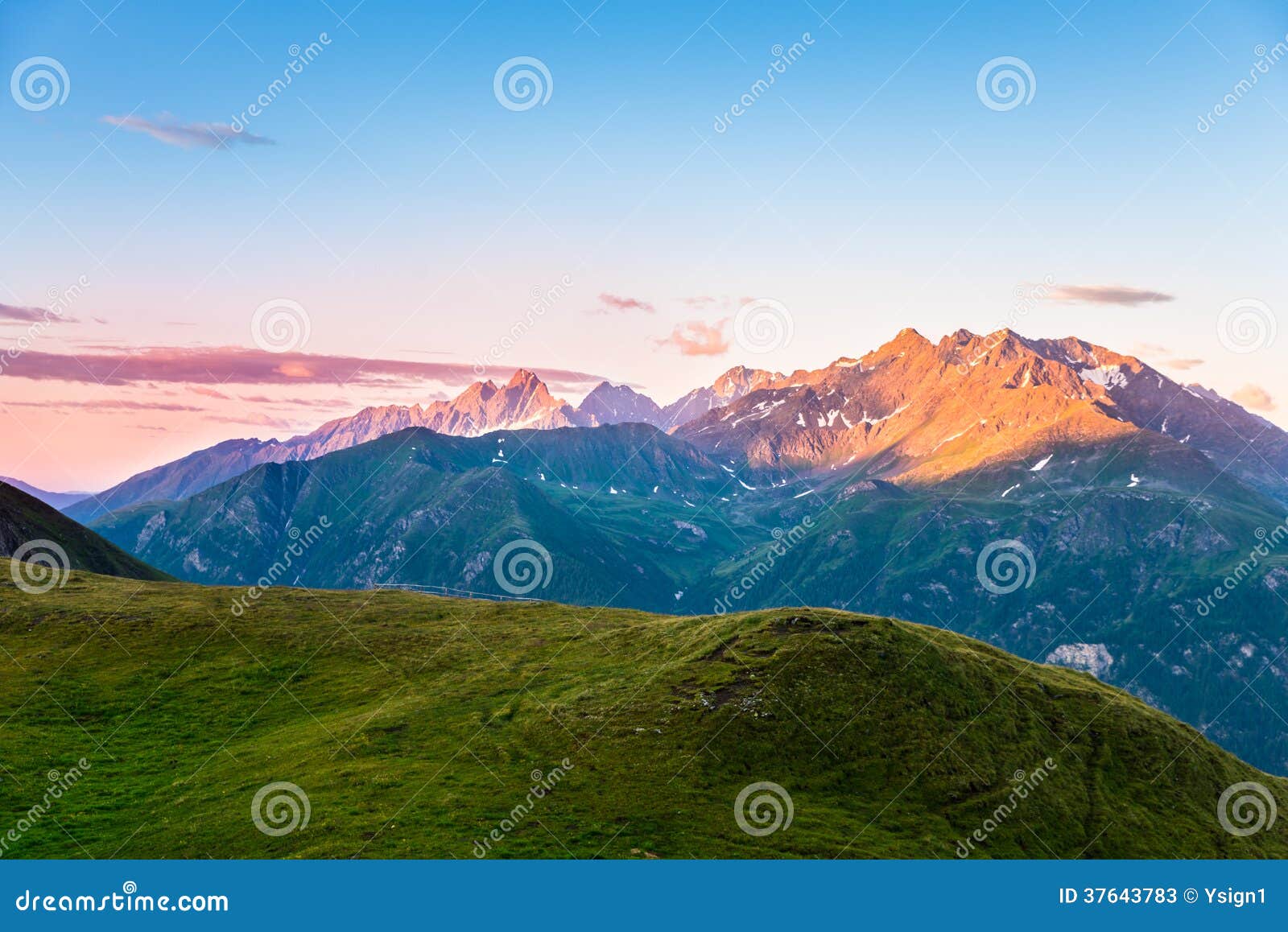 Beautiful Morning Over Mountains Stock Image - Image of pressure ...