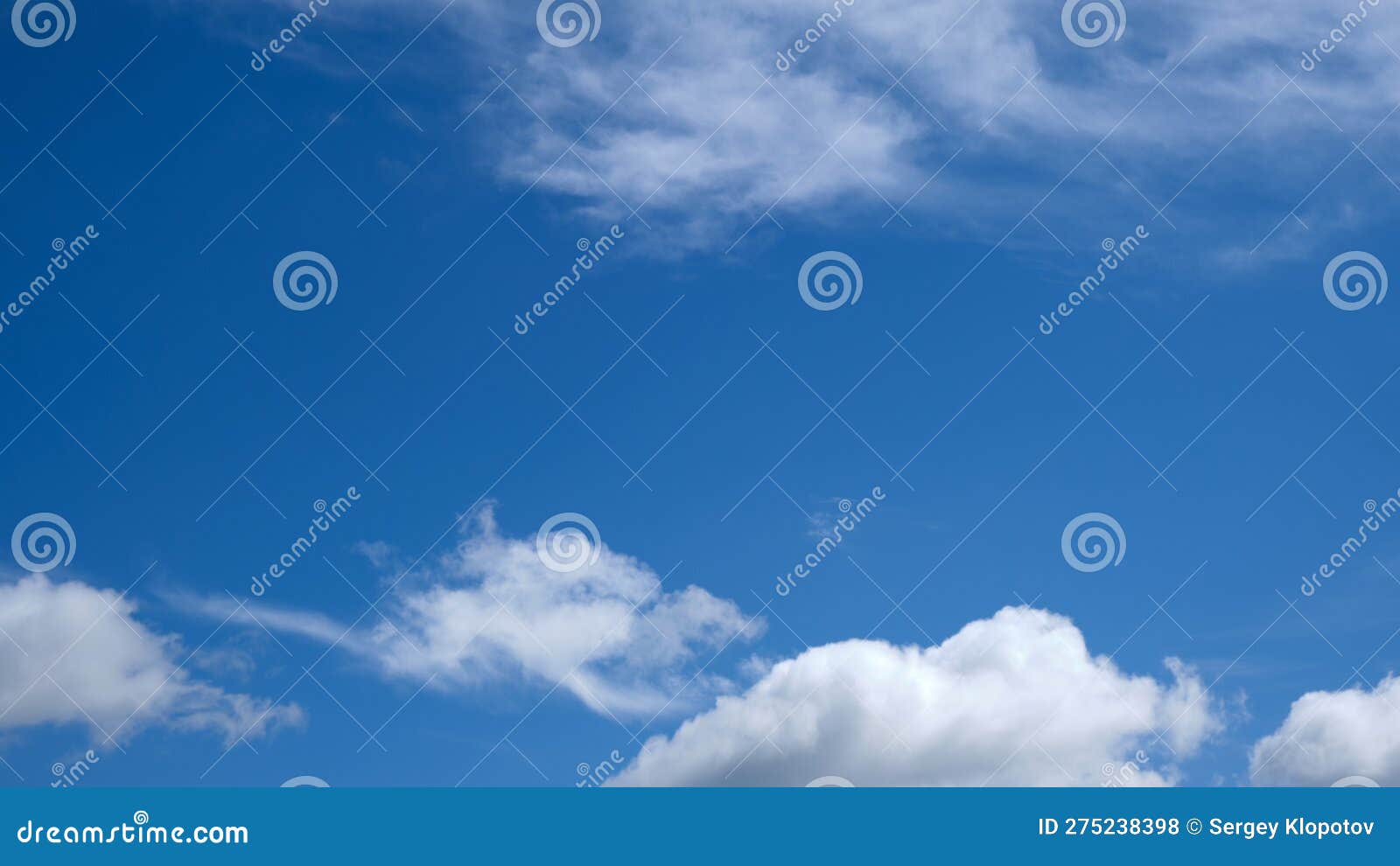 Beautiful Morning Sky with Clouds. Panoramic Format Stock Photo - Image ...