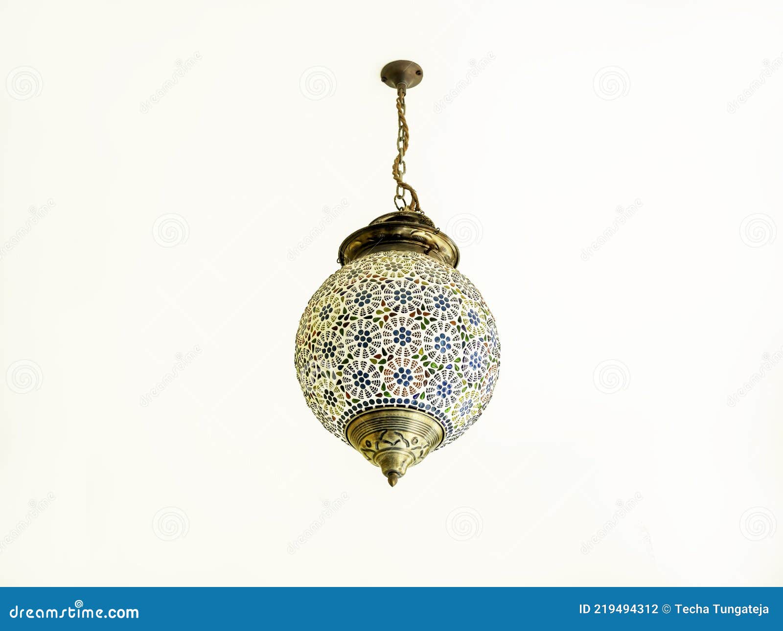 Beautiful Moroccan Style Light Lamp. Stock Photo - Image of decoration ...
