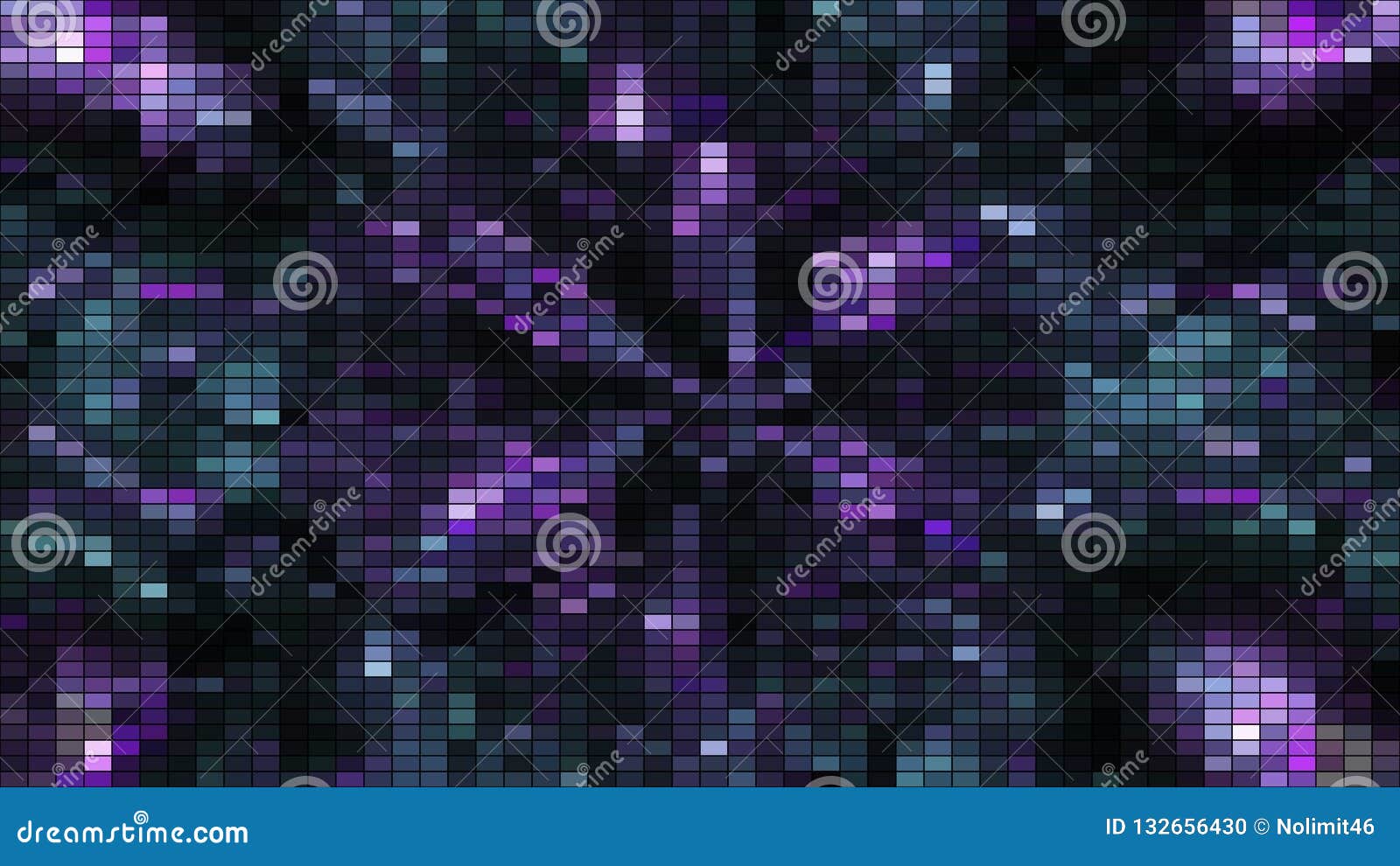 Mosaic with Square Particles, this is Computer Generated Abstract ...