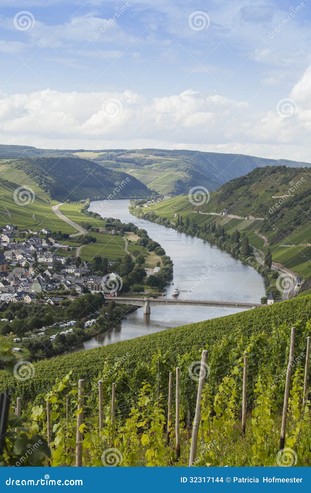 Beautiful Mosel river stock photo. Image of landscape - 32317144