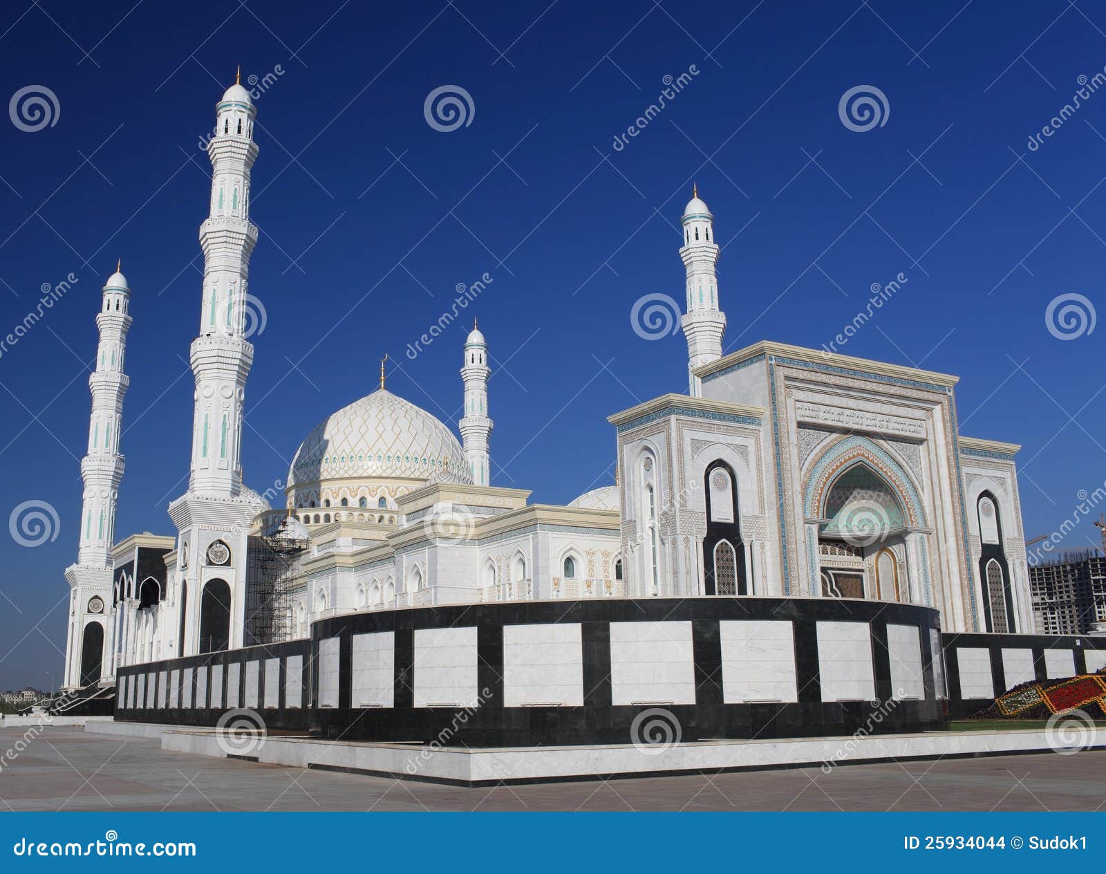 Beautiful Mosque in Astana. Kazakhstan Stock Photo - Image of exterior ...