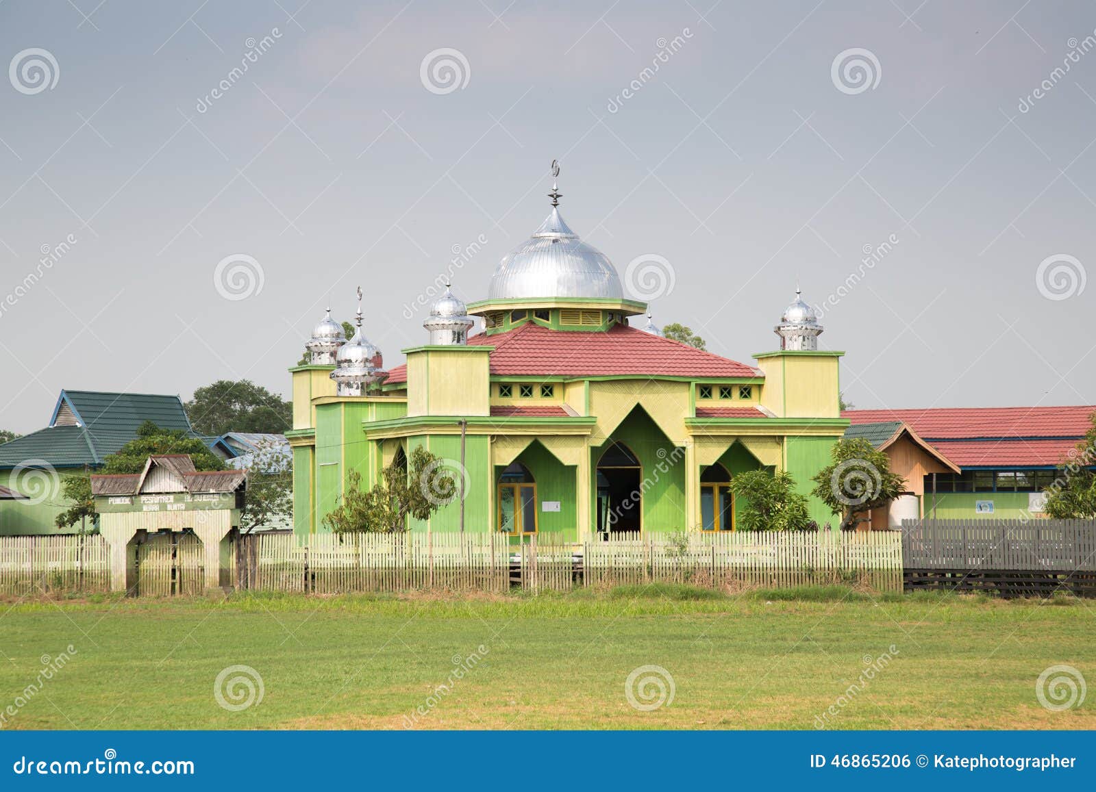 Beautiful Mosque in Borneo Indonesia. Editorial Photo - Image of asia ...