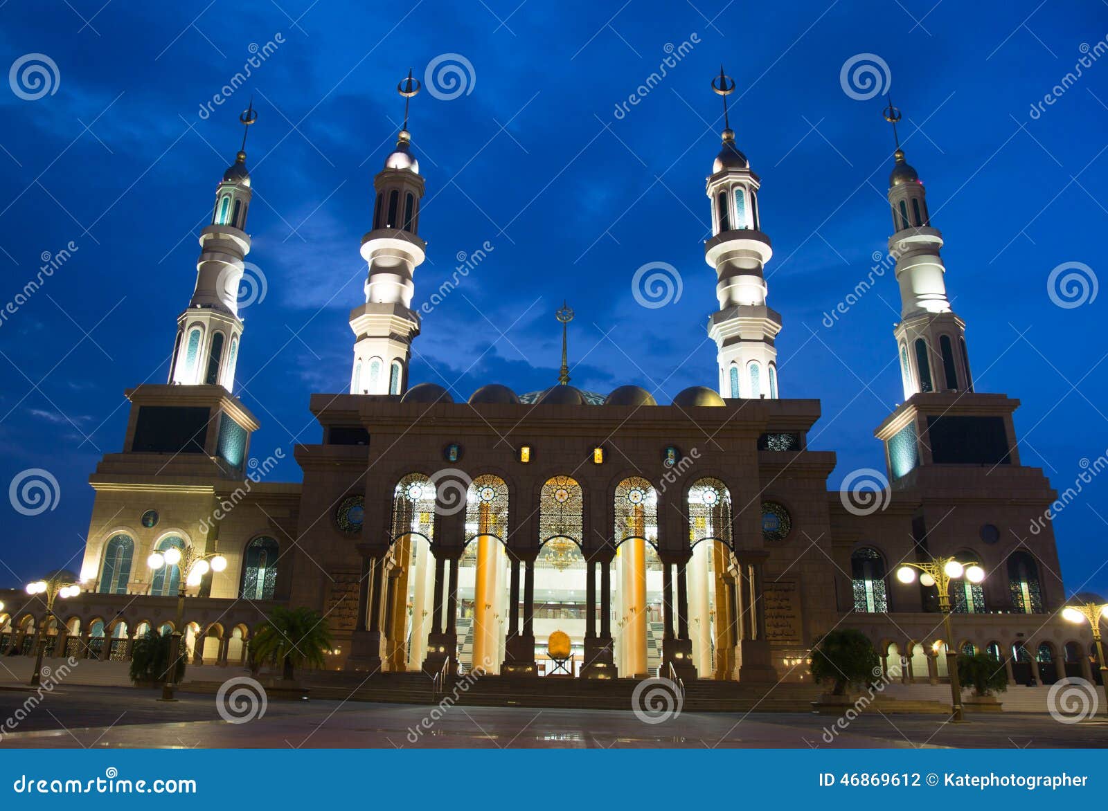 Beautiful Mosque in Borneo Indonesia. Editorial Photography - Image of ...