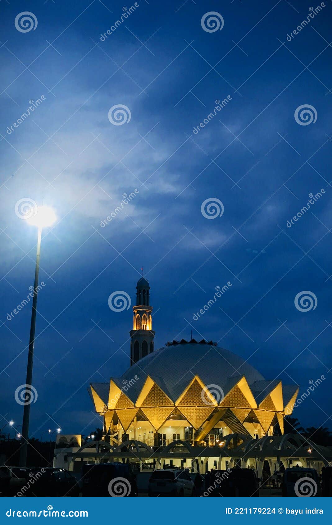 Beautiful Mosque in Serdang Bedagai Stock Photo - Image of serdang ...