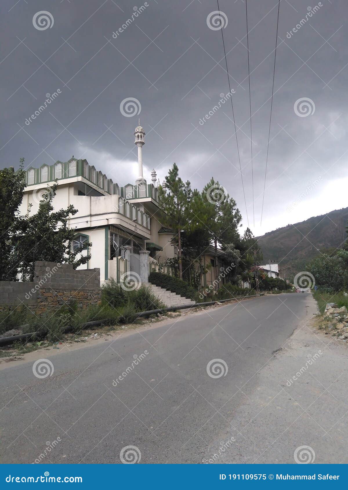 Beautiful Mosque in Swat Valley Stock Image - Image of tree ...