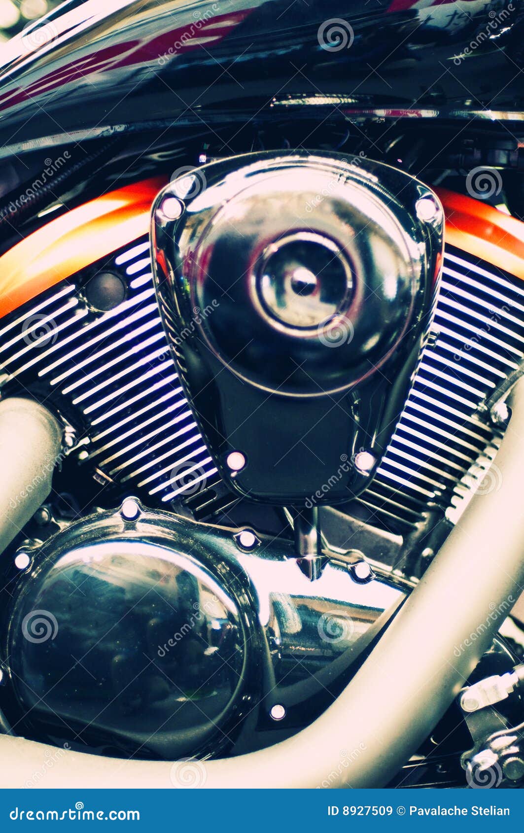 Old Motorcycle Engine And Engine Oil Stains. Motorcycle Engine Repair ...