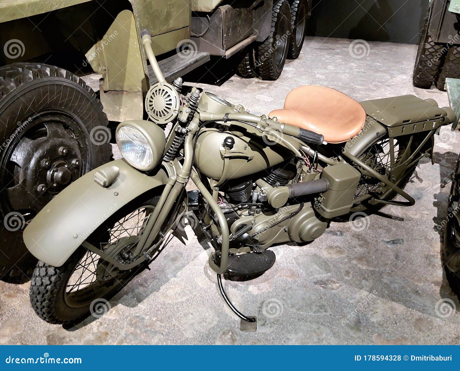 Riga, Latvia, November 2019. a Magnificent Vintage Military Motorcycle ...