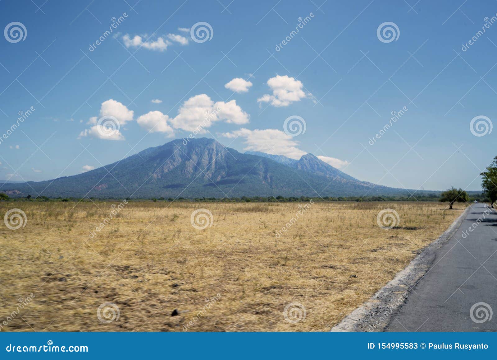 Beautiful Mount Baluran in Baluran National Park Stock Image - Image of ...